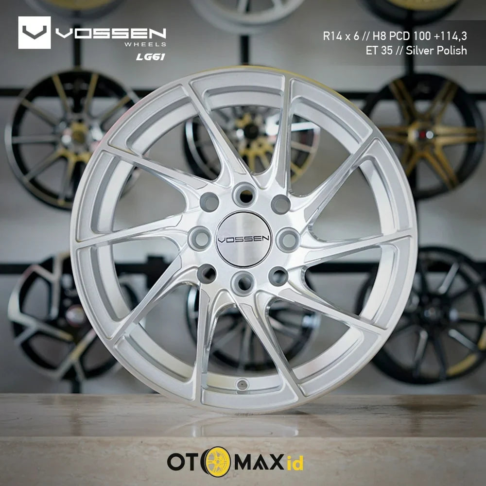 Velg Mobil Vossen Ring 14 Silver Polish | Otomax Store – Otomax Store ...