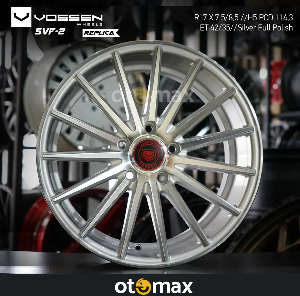 Velg Mobil Vossen SVF-2 Ring 17 Silver Full Polish | Otomax Store ...