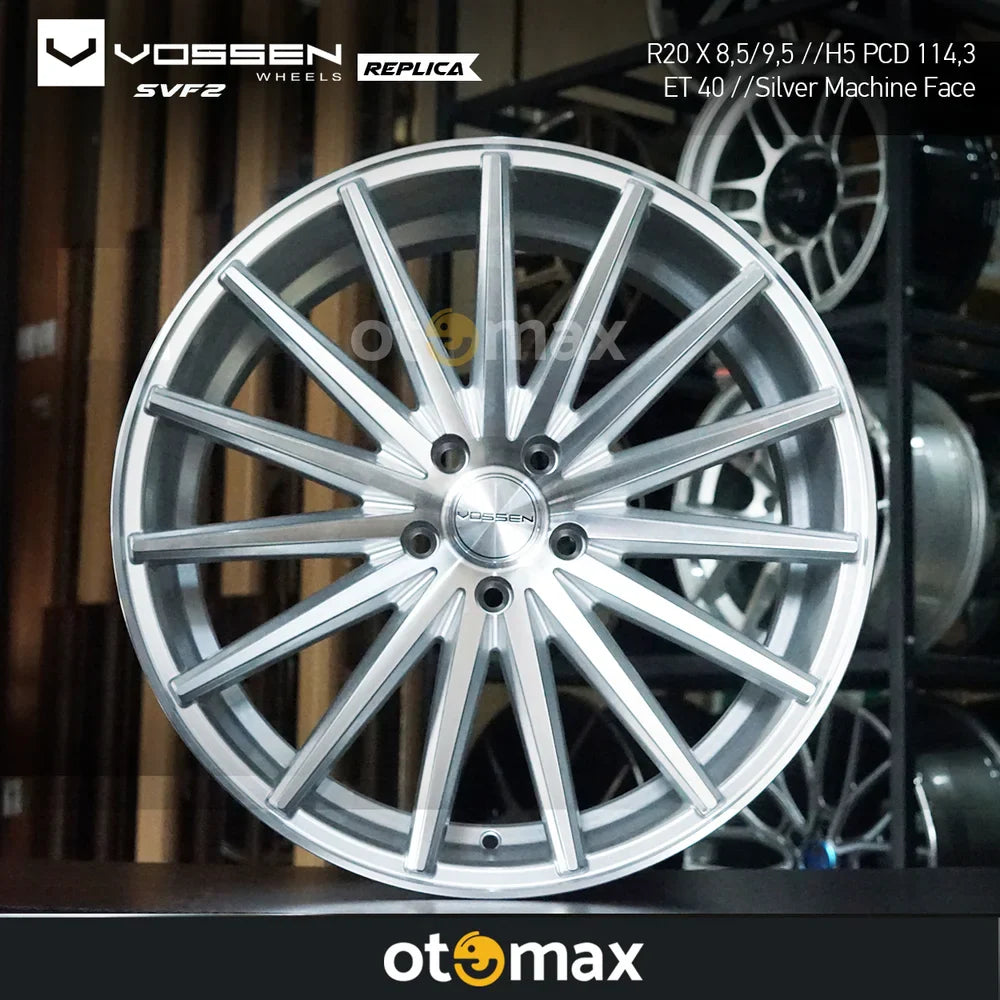 Velg Mobil Vossen SVF2 Ring 20 Silver Machine | Otomax Store – Otomax ...