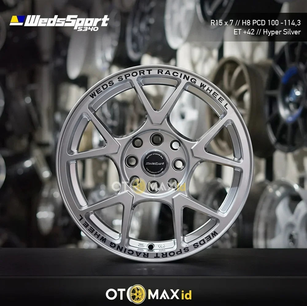 Velg Mobil Weds Sport 5340 Ring 15 H8 Hyper Silver – Otomax Store ...