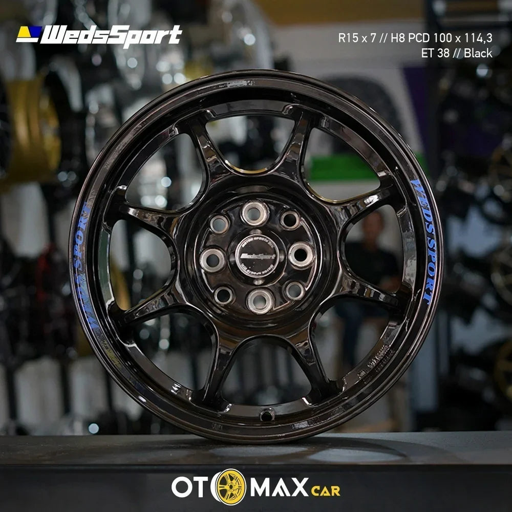 Velg Weds Sport TC05 Black Ring 15" - Stabilitas Tinggi untuk Mobil ...