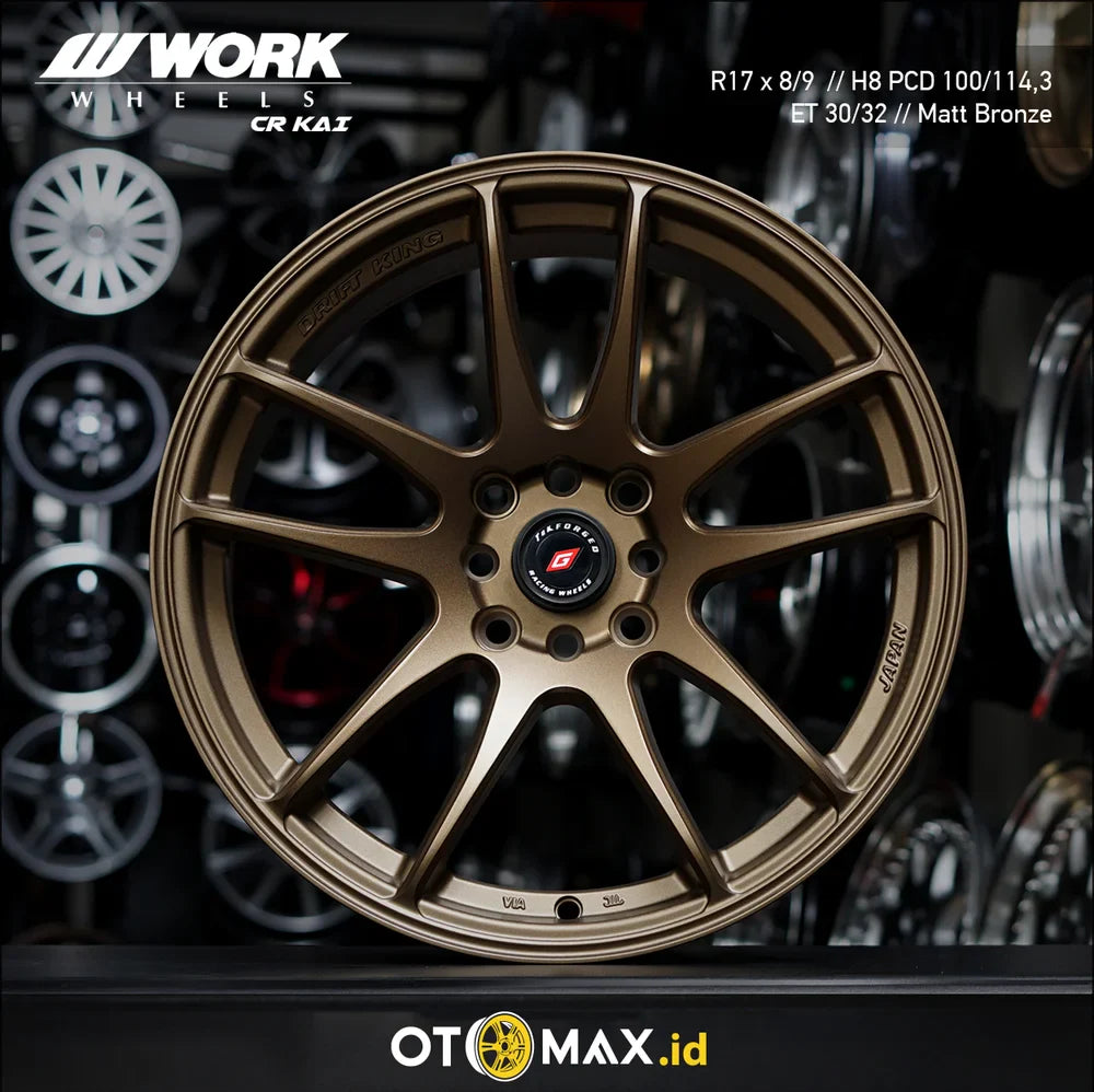 Velg Mobil Work CR KAI Ring 17 Matt Bronze/SB | Otomax Store – Otomax ...