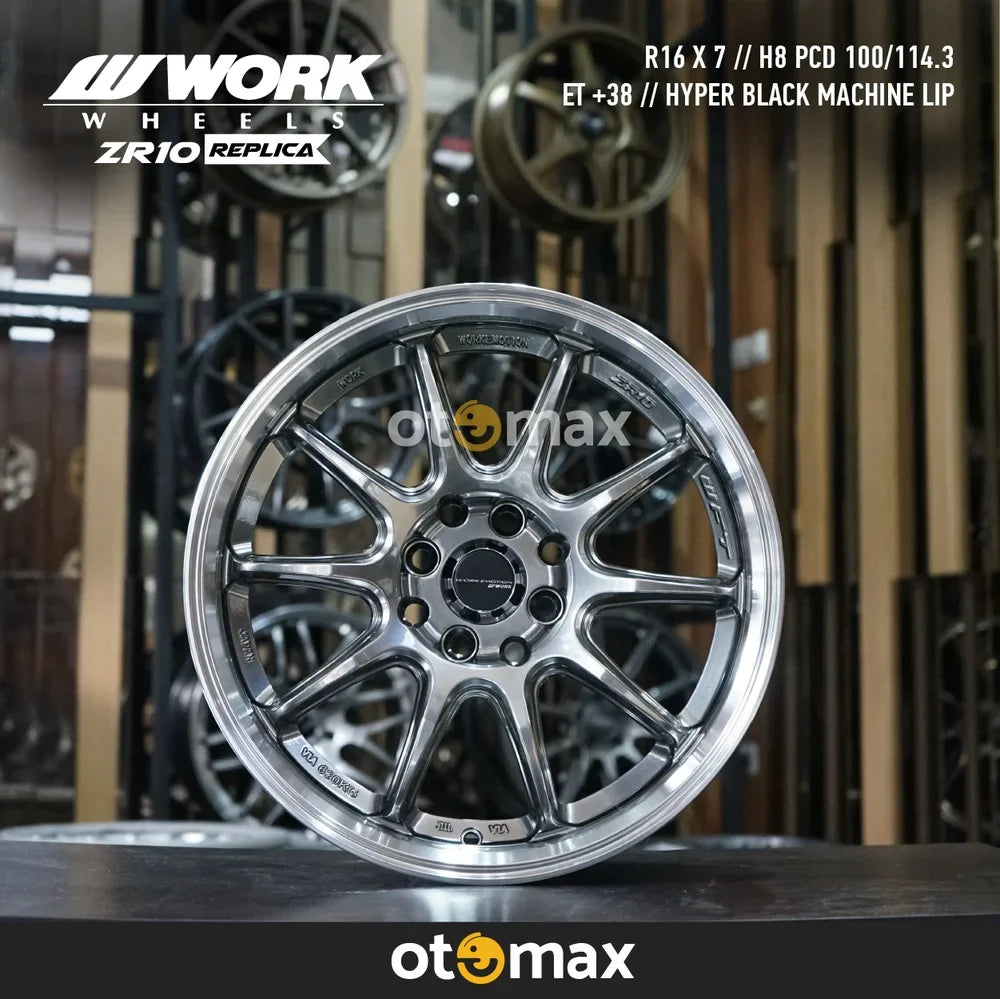 Velg Mobil Work Emotin ZR10 Ring 16 Hyper Black Machine Lip – Otomax ...
