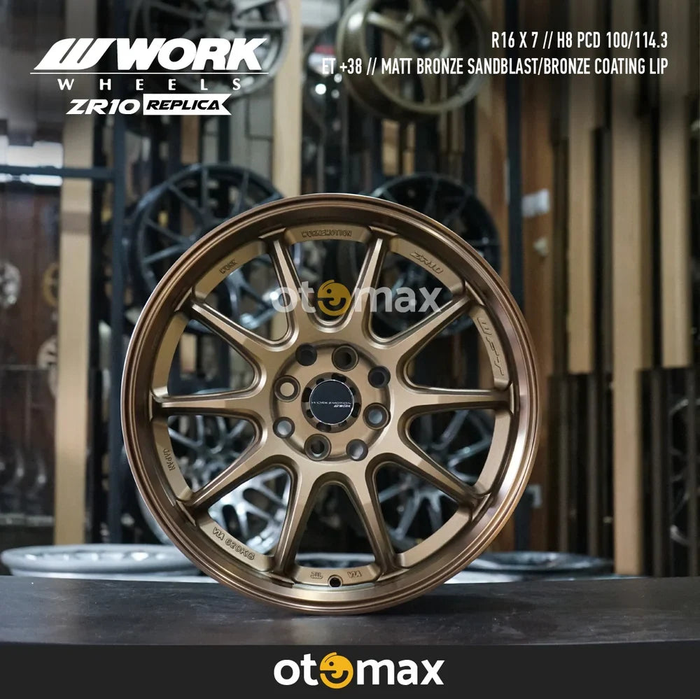 Velg Mobil Work Emotin ZR10 Ring 16 Matt Bronze Sandblast | Otomax ...