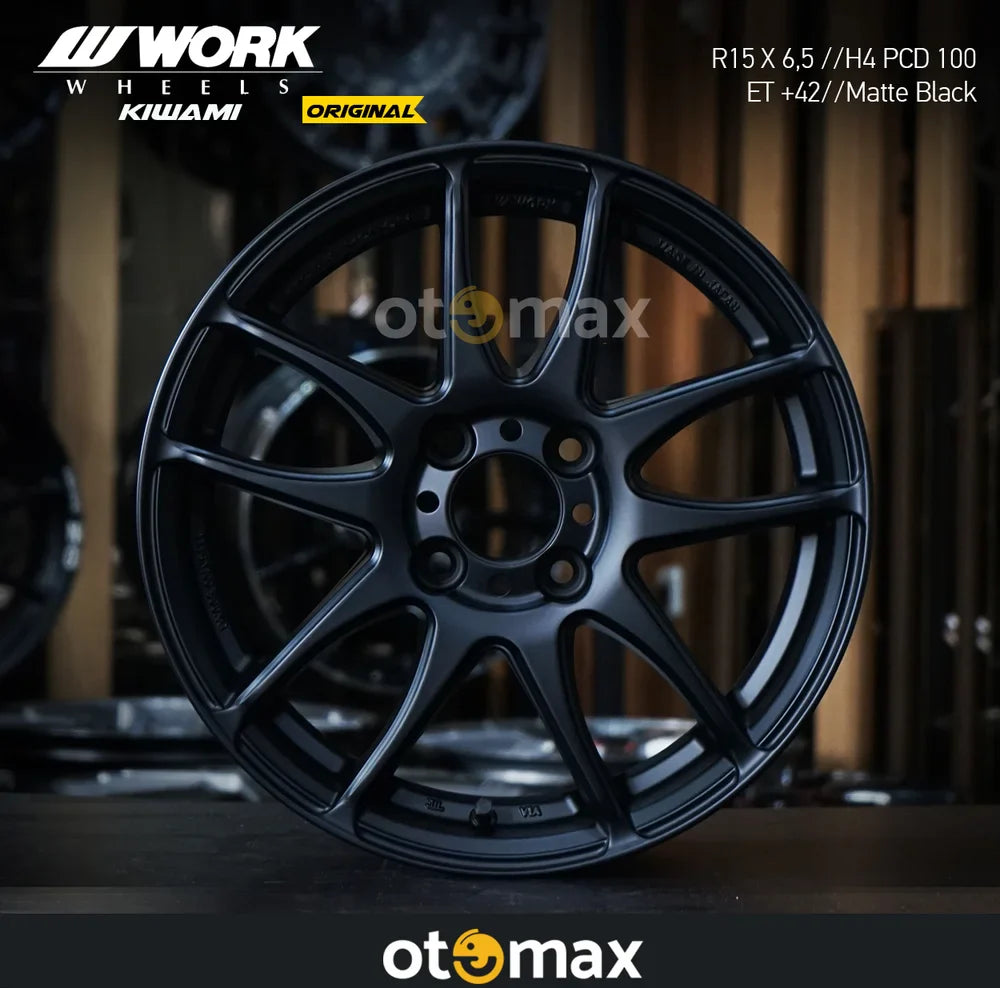 Velg Mobil Work Emotion CR Kiwami Original Ring 15 Matt Black | Otomax ...